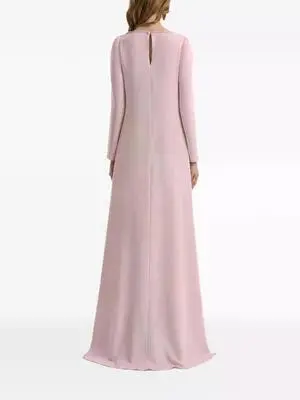 GEMY MAALOUF Long Sleeve Dress With Cord Appliqu