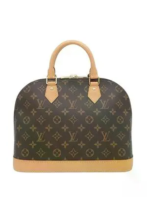 LOUIS VUITTON Monogram Alma Pm Handbag - Brown
