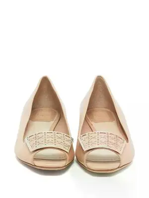 Dior Cannage Plaque Ballet Flats - Neutrals