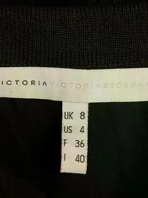 Victoria Beckham Navy Crepe Overlay Mini Dress