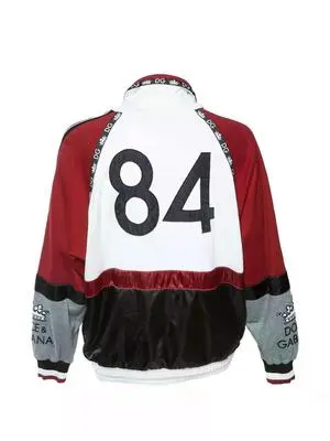 D&G PREOWNED D&g Patchwork Long-sleeve Turtleneck Sweatshirt