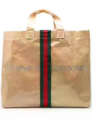 Gucci Pvc Web Shopper Tote Bag