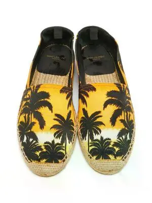Saint Laurent Palm Tree Print Espadrilles