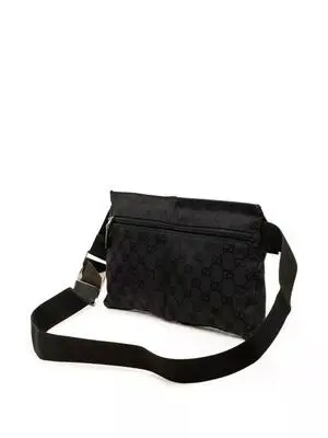 Gucci Gg Canvas Double Pocket Belt Bag