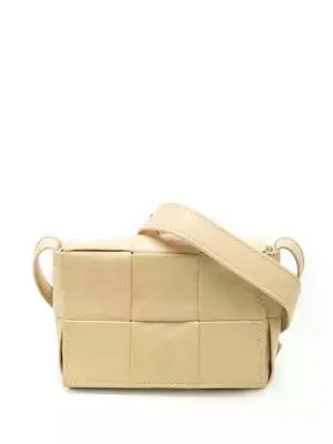 Bottega Veneta Extra Mini Nappa Intrecciato Cassette Crossbody Bag - Neutrals