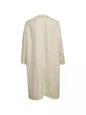 Carolina Herrera Open-front Tweed Coat