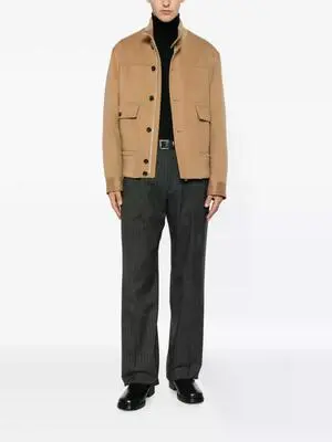 LARDINI Ribbed-trim Jacket