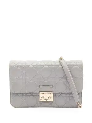 Dior Miss Promenade Wallet On Chain - Grey
