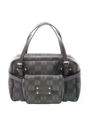 Loewe 2005 Anagram Coated Canvas Handbag - Grey