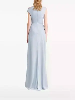 GEMY MAALOUF Asymmetrical Draped Gown With Side Slit