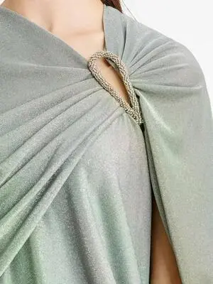 GEMY MAALOUF Asymmetrical Draped-sleeve Dress