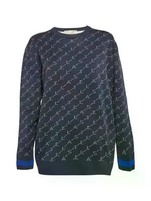 Stella McCartney All-over Logo Print Long Sleeve Sweater