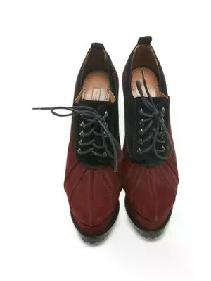 Alaïa Suede Lace-up Platform Booties