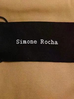Simone Rocha Ruffled Double-breasted Trench Coat