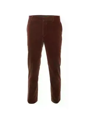 Hermès Burgundy Velvet Straight-leg Trousers