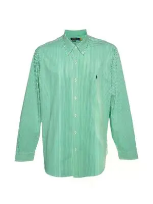 Polo Ralph Lauren Custom-fit Striped Shirt - Green