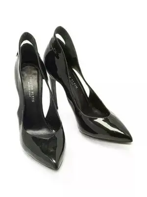 Philipp Plein Patent Leather Cut-out Pointed-toe Pumps