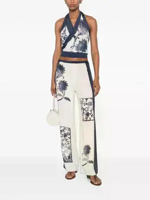 SIR. Phillipa Floral Print Halter Neck Top
