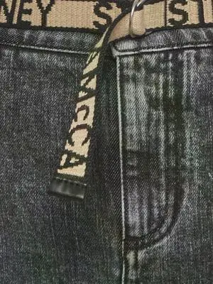 Stella McCartney Logo-belt Denim Skirt
