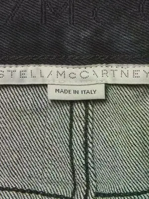 Stella McCartney Logo-belt Denim Skirt