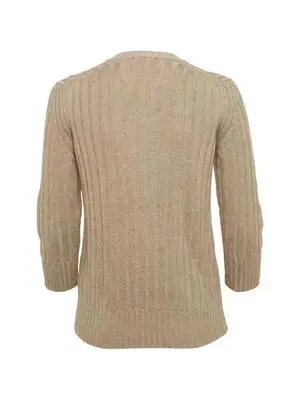 Chloé Ribbed Lace-up Knit Sweater