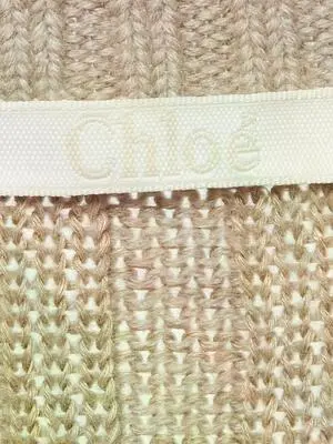 Chloé Ribbed Lace-up Knit Sweater