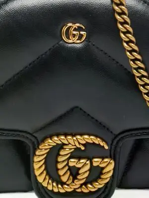 Gucci Mini Gg Marmont Quilted Crossbody Bag