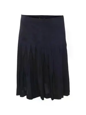 Theory Pleated Midi Skirt - Blue