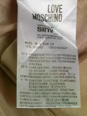 Moschino Pleated V-neck Mini Dress
