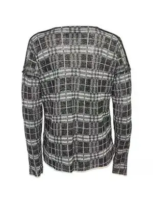 Dolce & Gabbana Plaid Knit Sweater