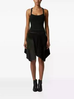 Alaïa Sleeveless Asymmetrical Dress - Black