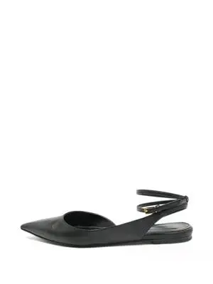 TOM FORD Leather Ankle Strap Flat Pumps