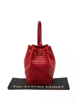 Celine 2019 Quilted Leather Drawstring Backpack