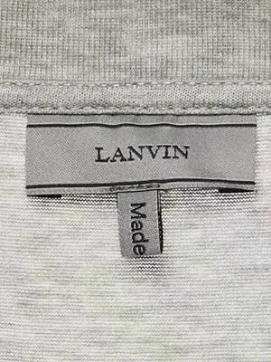LANVIN Logo Reflective Tape T-shirt