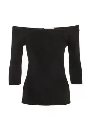 Saint Laurent Off-shoulder Top - Black