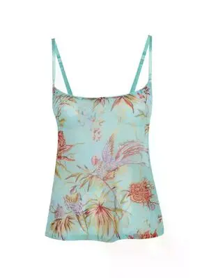 Roberto Cavalli Mesh Camisole - Blue