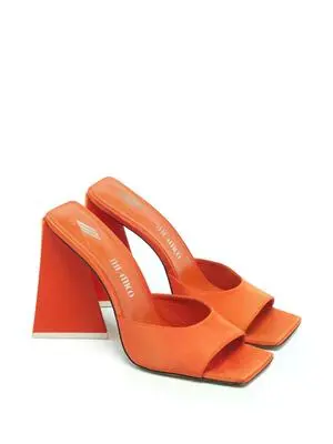 Attico Luz Square-toe Mules - Orange