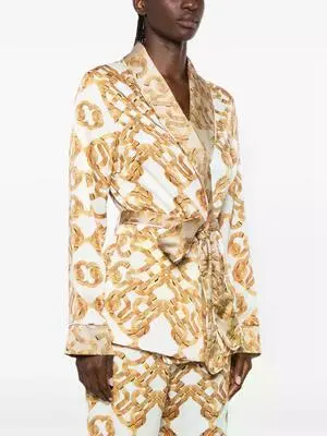 TWINSET Rope-print Belted Jacket