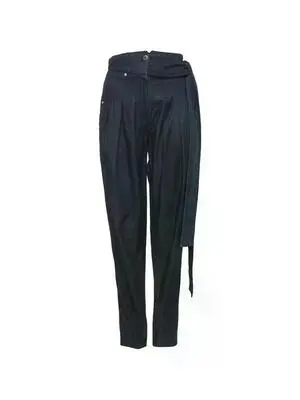 Kenzo Belted Pleated Trousers - Blue