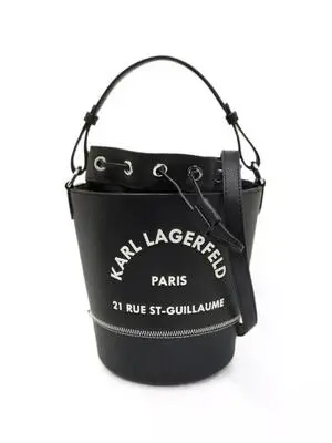 Karl Lagerfeld Rue St-guillaume Bucket Bag - Black