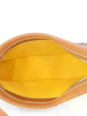Goyard Hirondelle Shoulder Bag In Coated Canvas And Leather - Brown