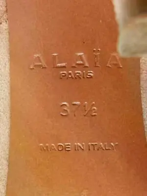 Alaïa Bombe Suede Sandals