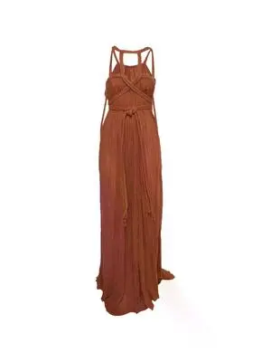424 Venus Braided Gown - Brown