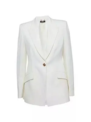 VERSACE Versace Peak Lapel Gabardine Blazer