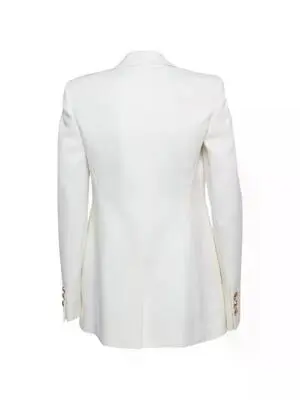 Versace Peak Lapel Gabardine Blazer