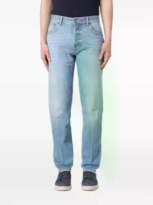 PT TORINO Faded Effect Straight-leg Jeans - Blue