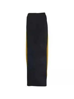 Roberto Cavalli Pleated Paneled Maxi Skirt