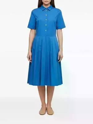 P.a.r.o.s.h Pleated A-line Dress - Blue