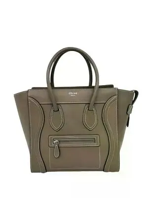Celine Micro Luggage Tote Bag - Brown