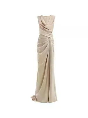 GEMY MAALOUF Cowl Neck Draped Dress